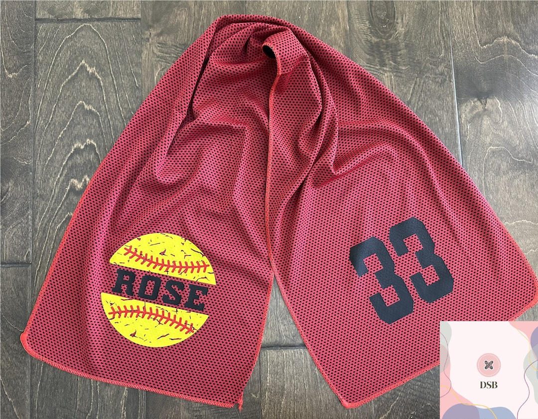 Personalized Softball Cooling Towel - Etsy