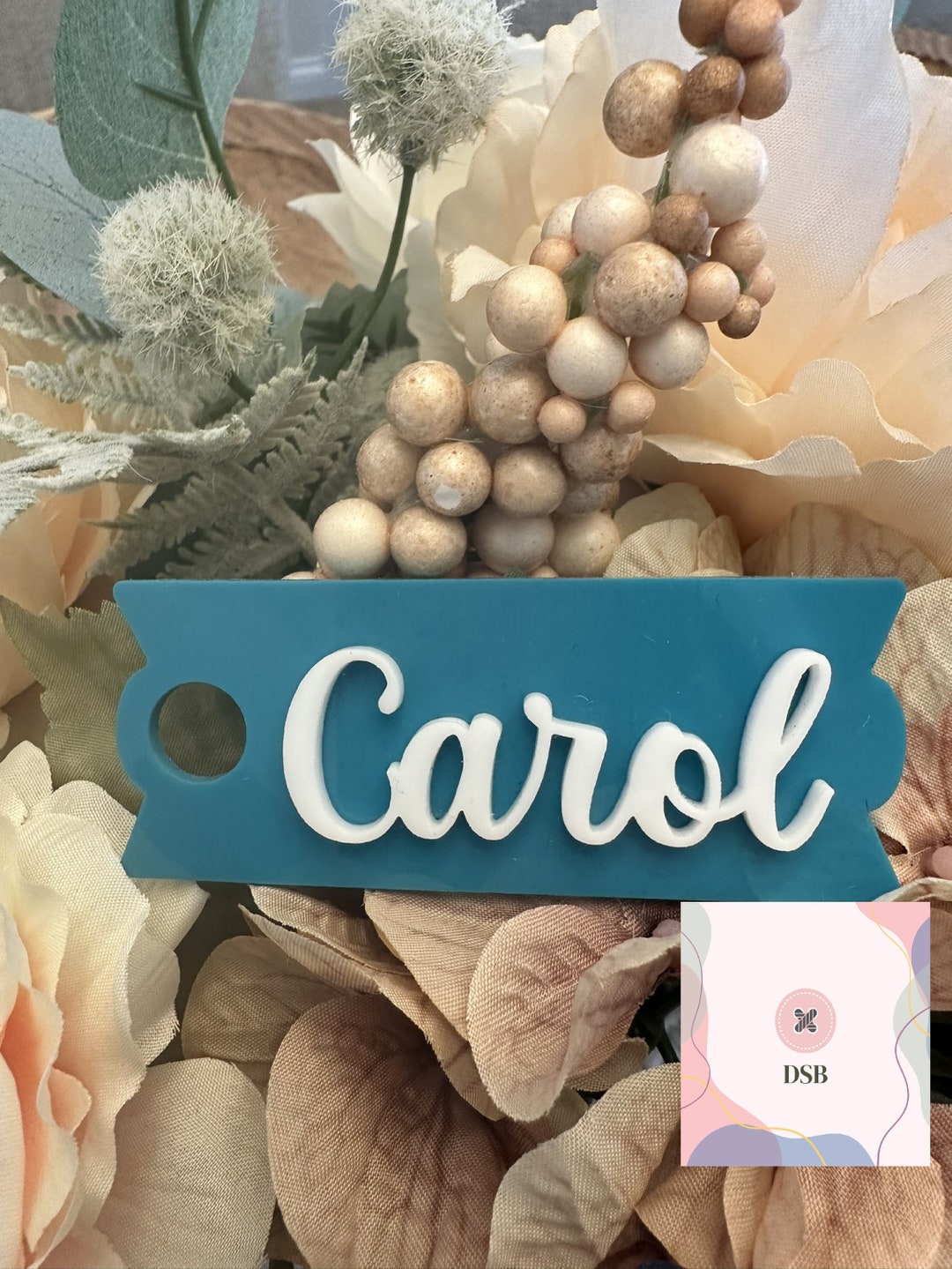 Stanley Name Plate - Tumbler Cup Tag - 30oz and 40 Oz - Turquoise Cup ...