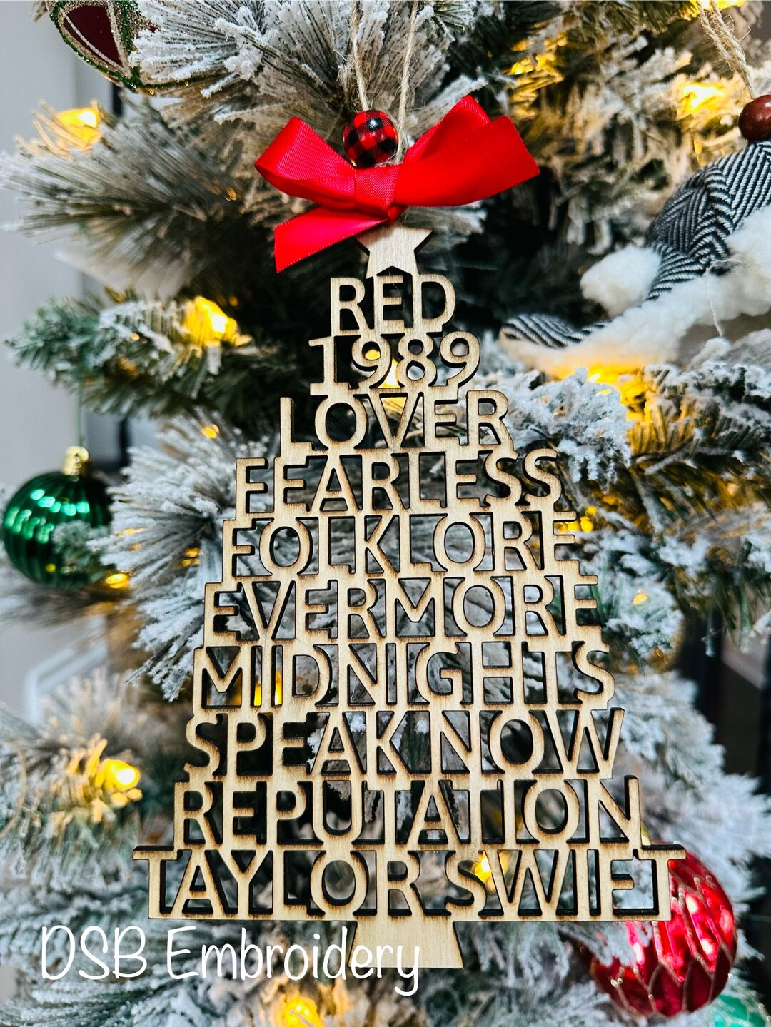 Taylor Swift Albums Tree Ornament - Etsy