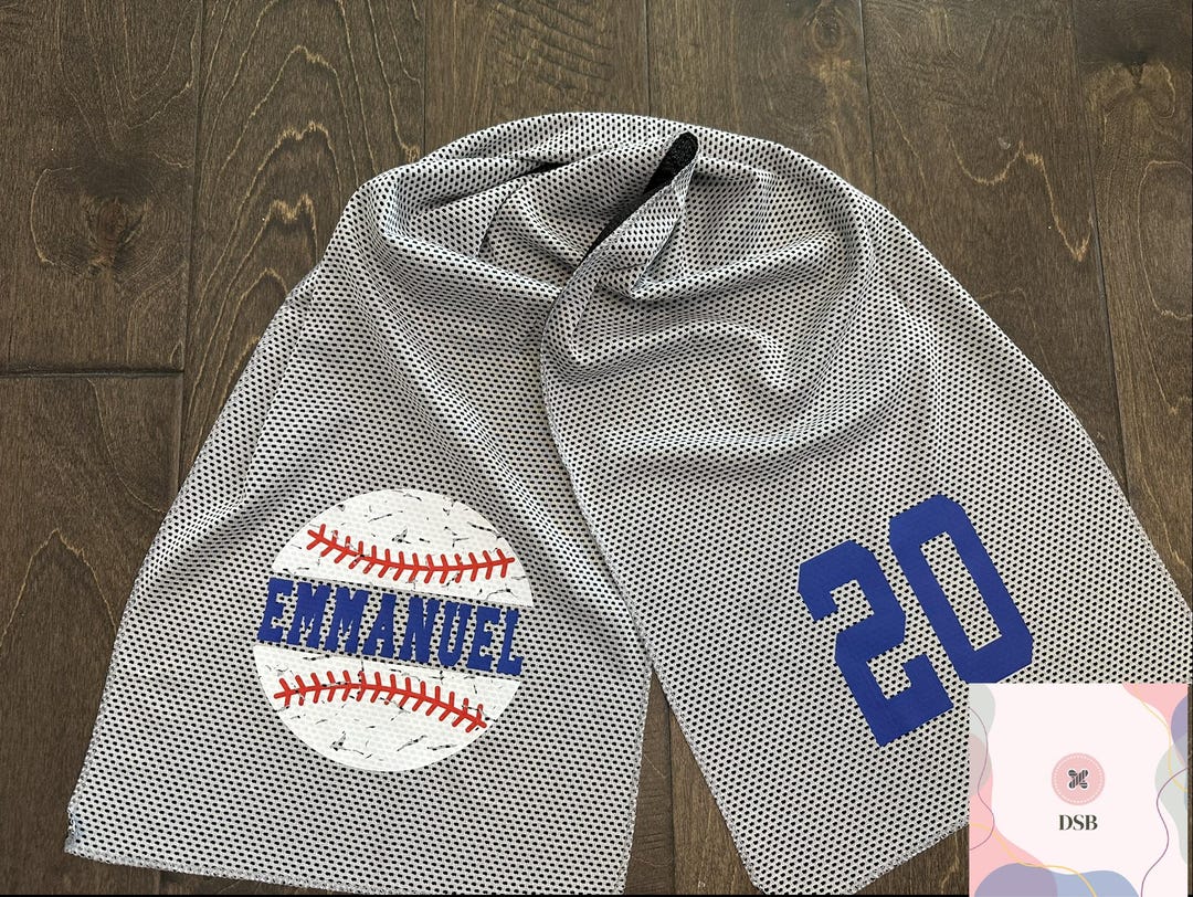 Personalized Baseball Cooling Towel - Etsy