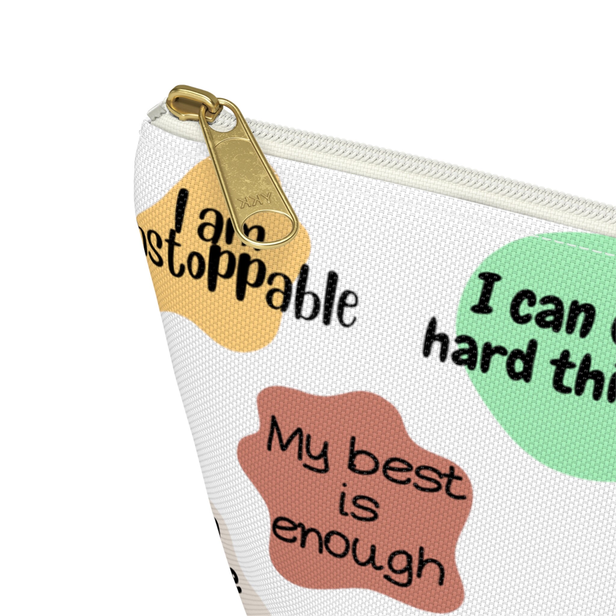 Positive Affirmations Cosmetic Pouch, Spread Positivity Travel Pouch ...