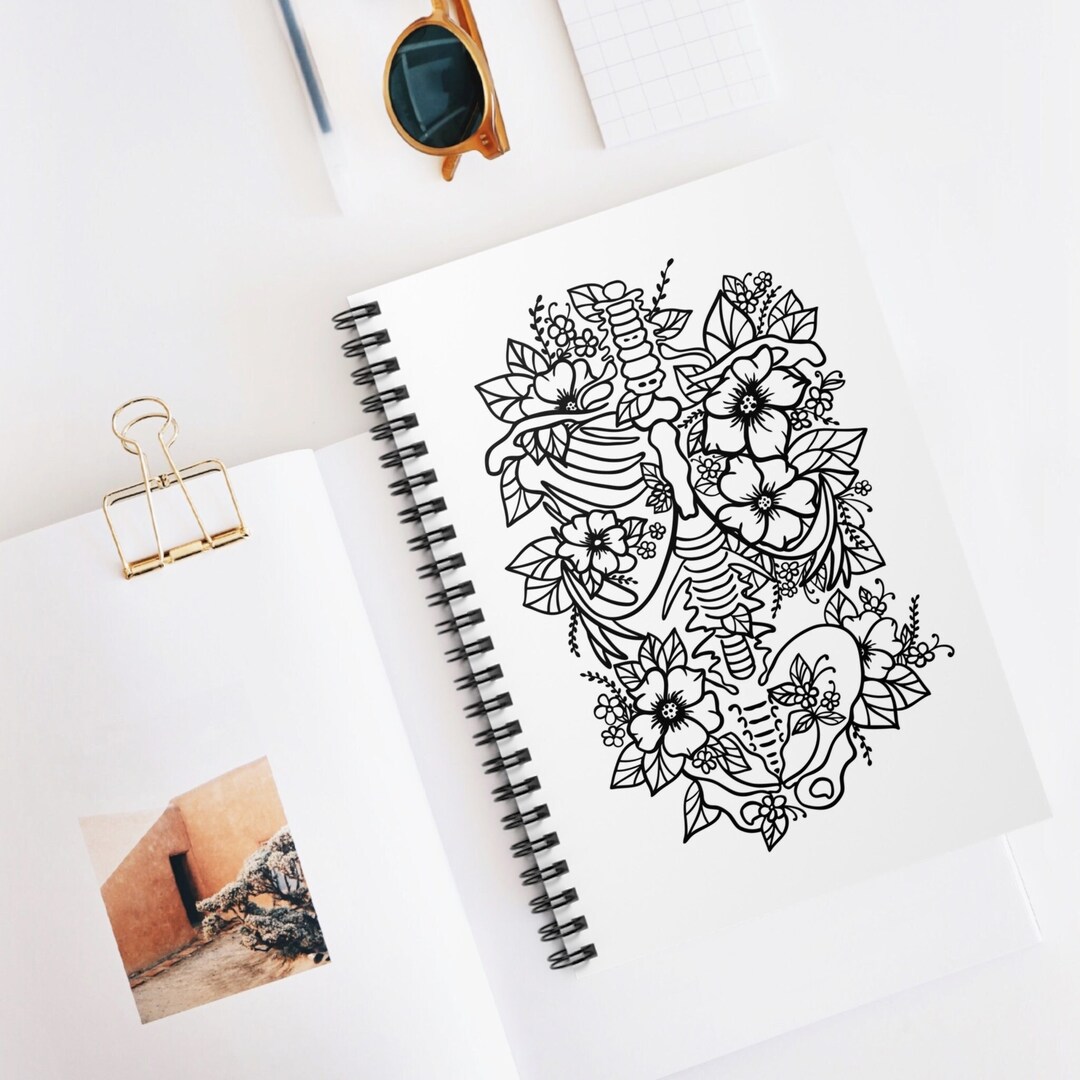 Anatomy Spiral Notebook, Nursing Student Journal, Medical Notebook ...
