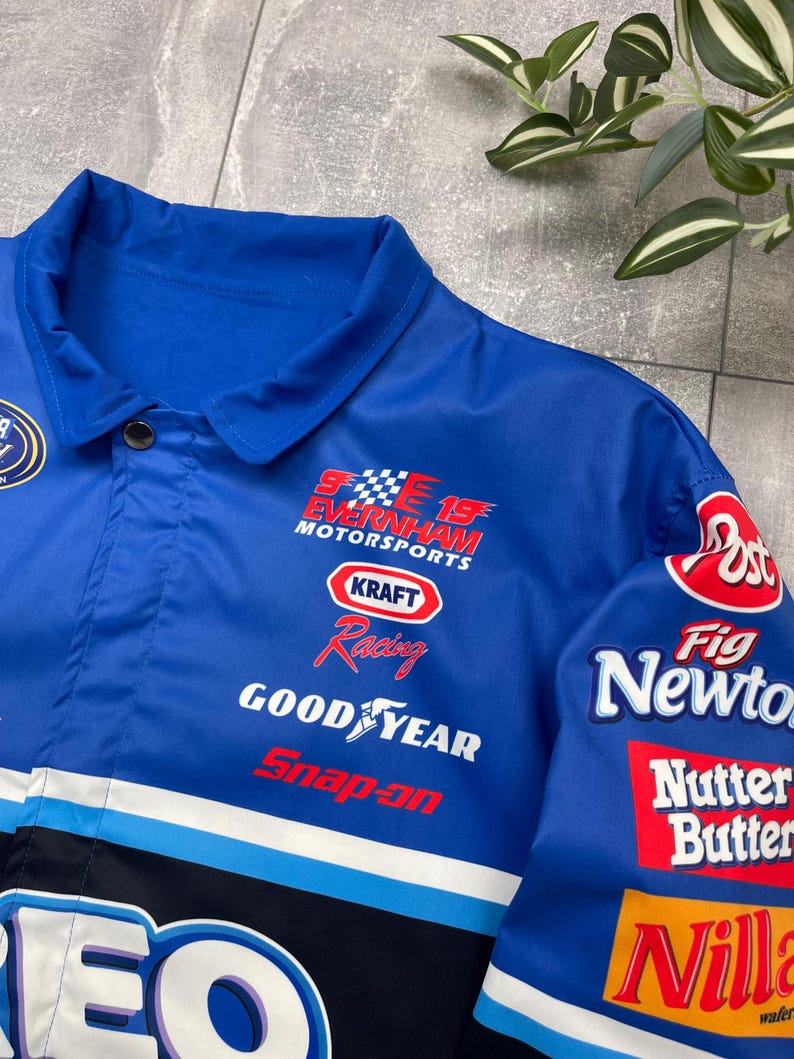 Vintage Nascar Formula 1 Oreo Racing Light Bomber Jacket Size L Men's ...