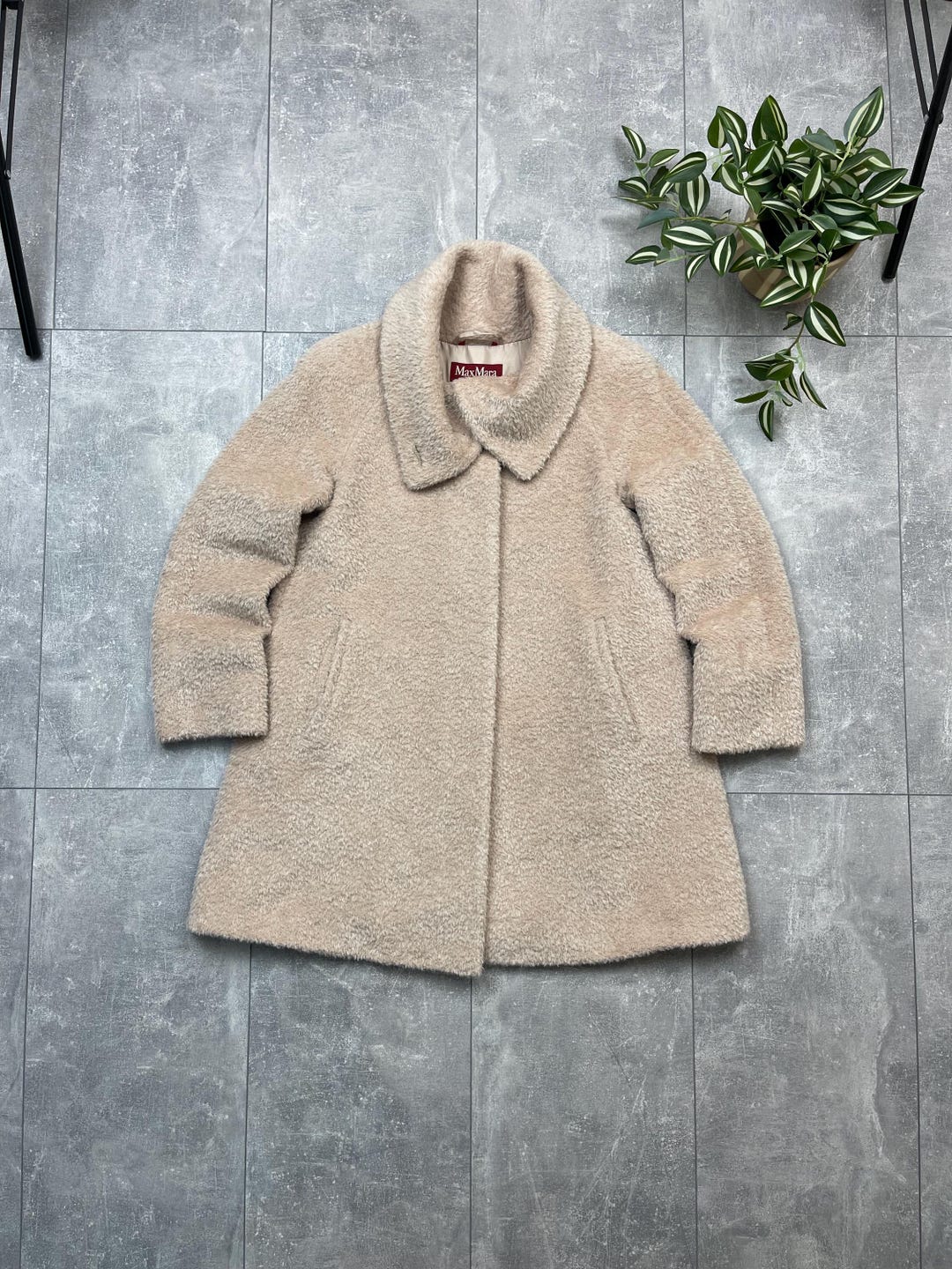 Max Mara Studio Alpaca and Wool Beige Coat Size 34 / US 4 / GB 6 - Etsy