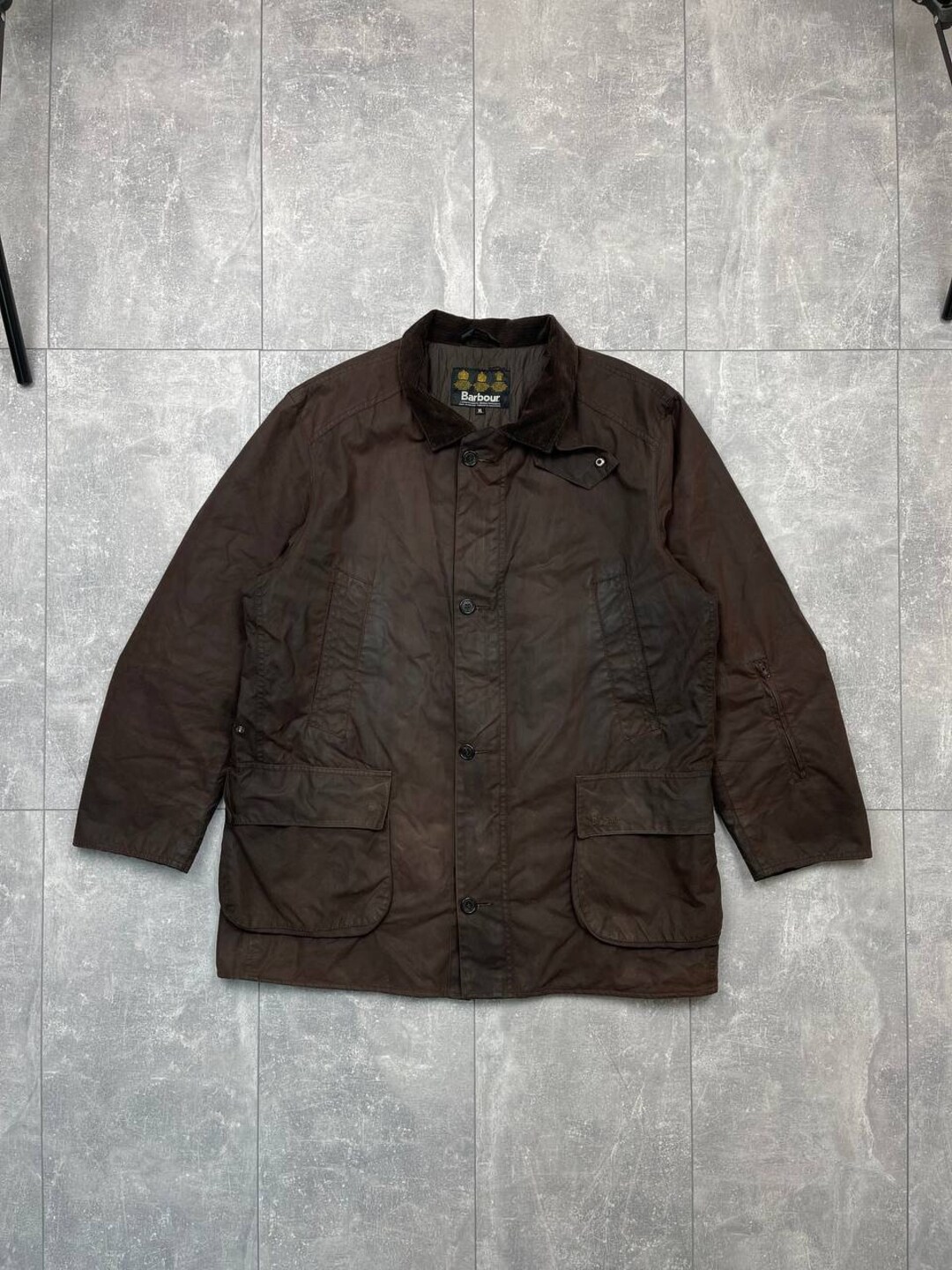 Barbour Challenger A642 Men's Waxed Cotton Brown Jacket Size XL - Etsy