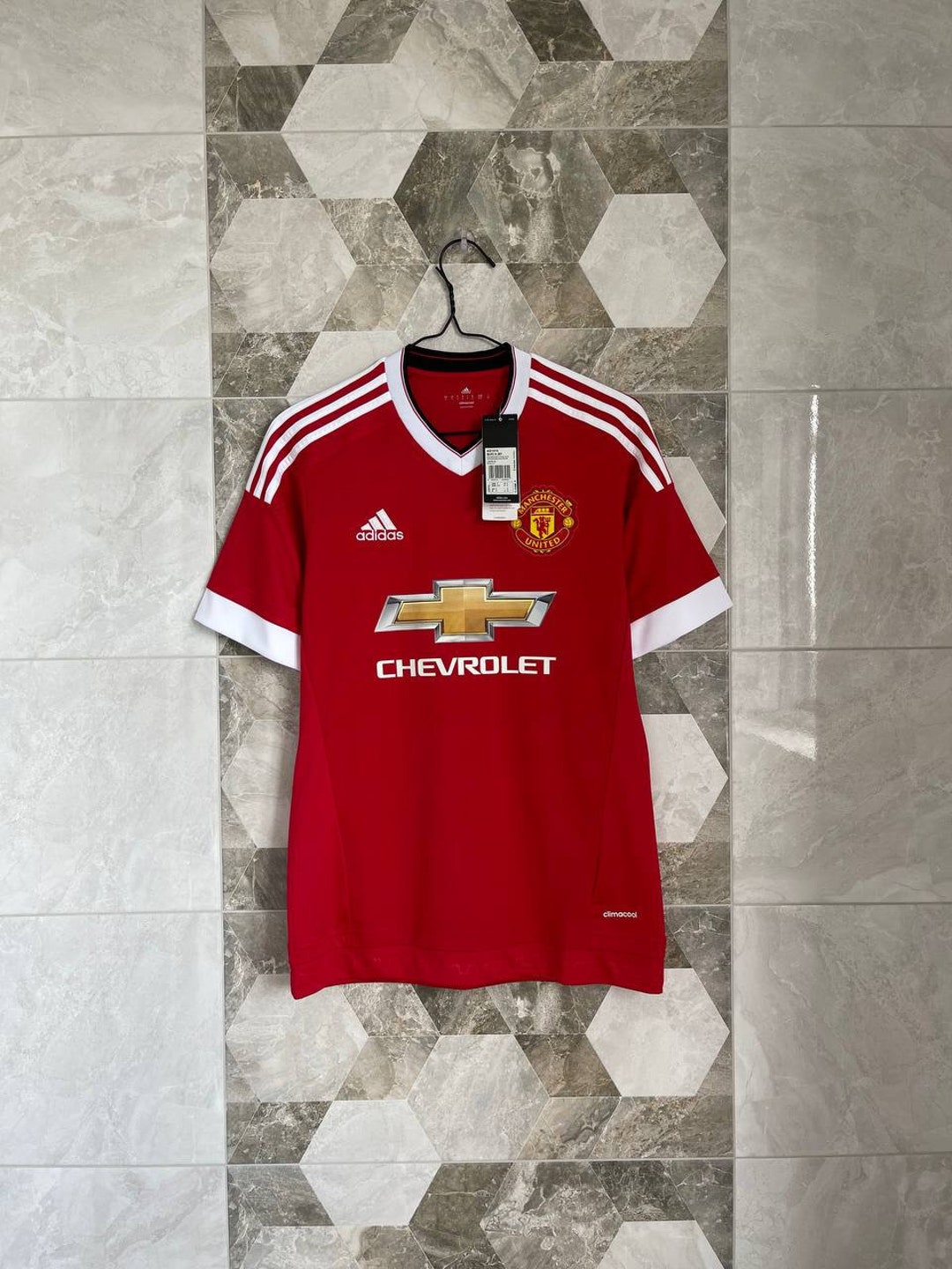 Manchester United 2015 2016 Home Football Shirt Soccer Jersey AC1414 Sz ...