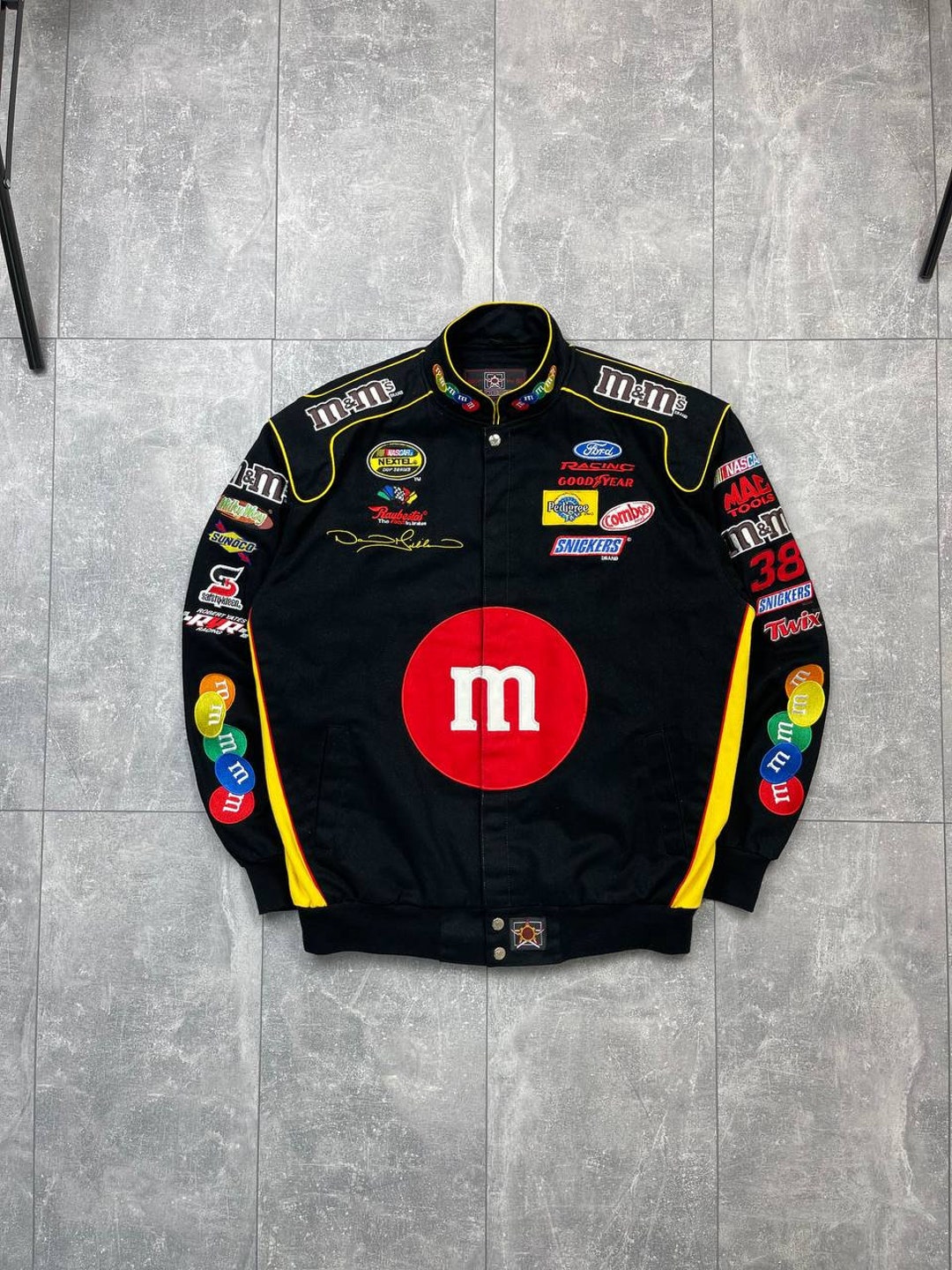 Nascar Kyle Busch JH Design Ford Racing M&M Jacket Size L - Etsy