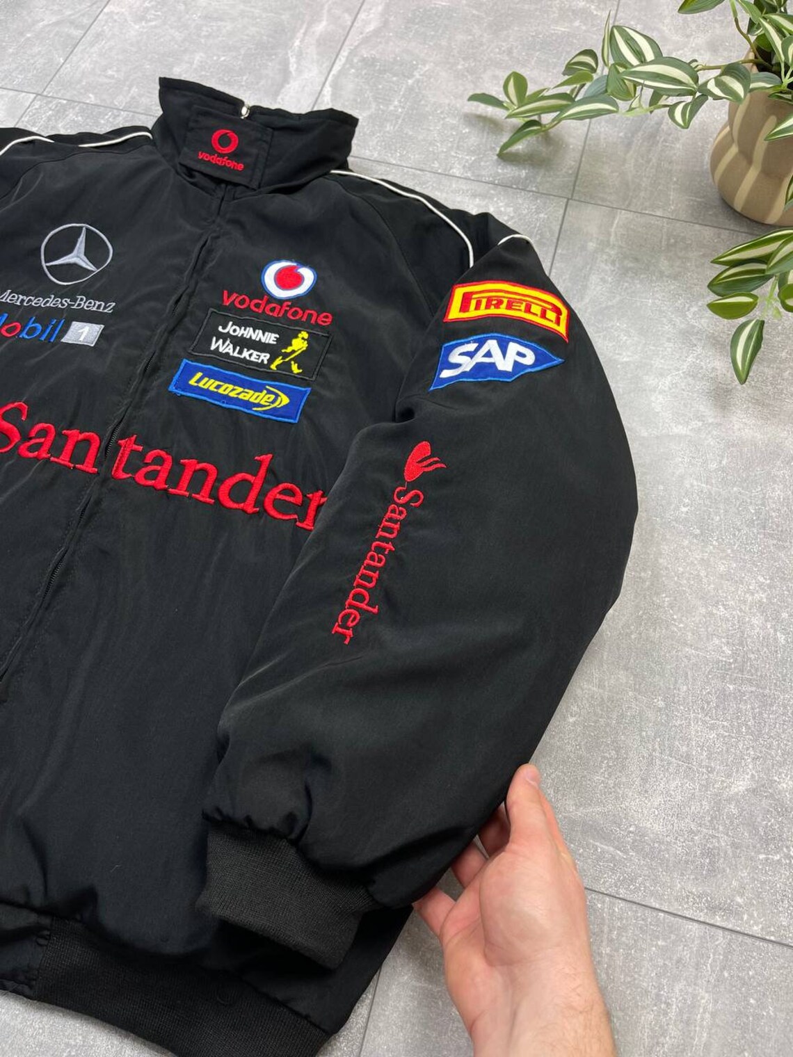 Vintage Mercedes Benz Vodafone Santander Racing Jacket F1 Size XL - Etsy
