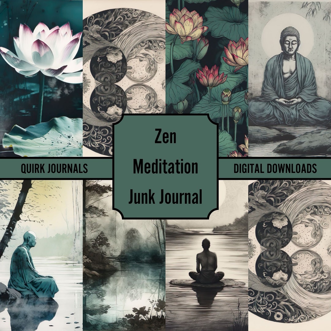 Zen Meditation Junk Journal Kit - Etsy