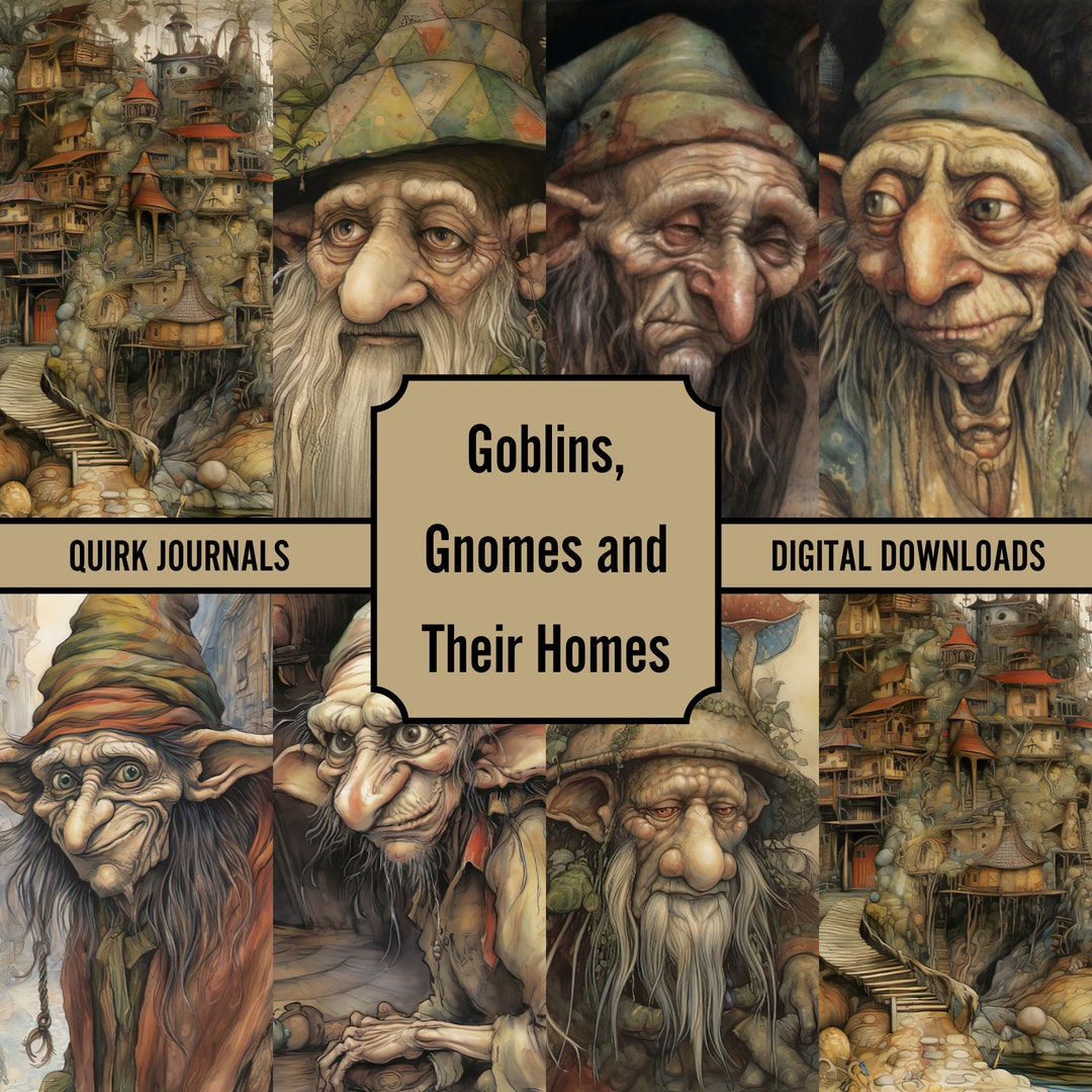 Goblins, Gnomes and Their Homes Junk Journal Kit - Etsy