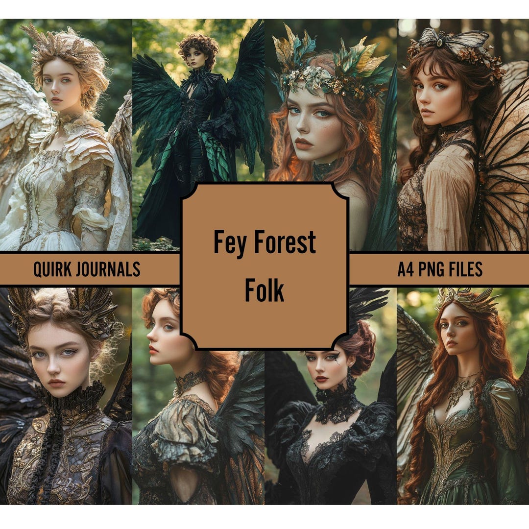 Fey Forest Folk Digital Art Printables - Etsy