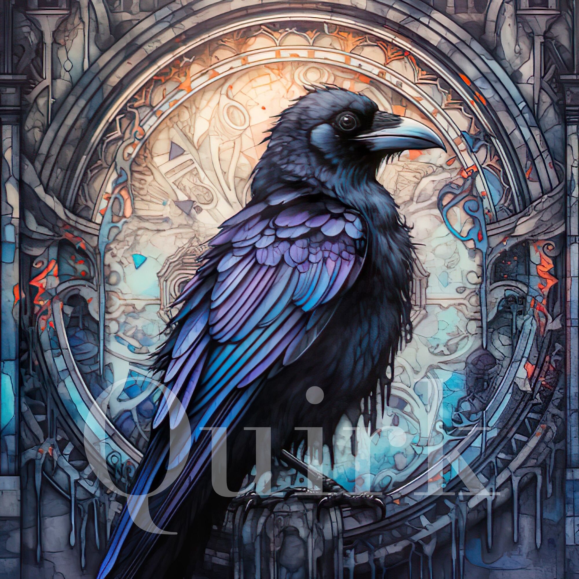 Magical Gothic Ravens Art Digital Printable Paper Pack Junk - Etsy