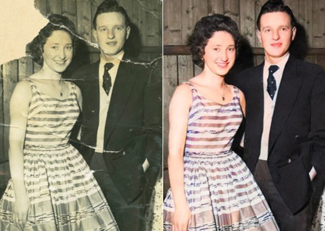 Photo Colourisation / Restoration - Etsy