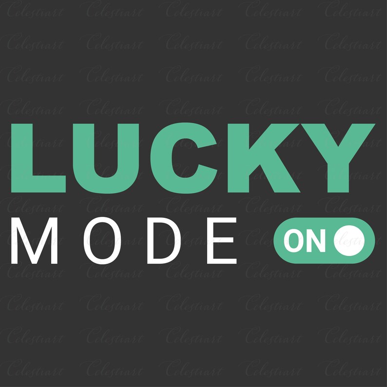 Lucky Mode on Vector Graphic: Print-on-demand Template (AI, EPS, PNG ...