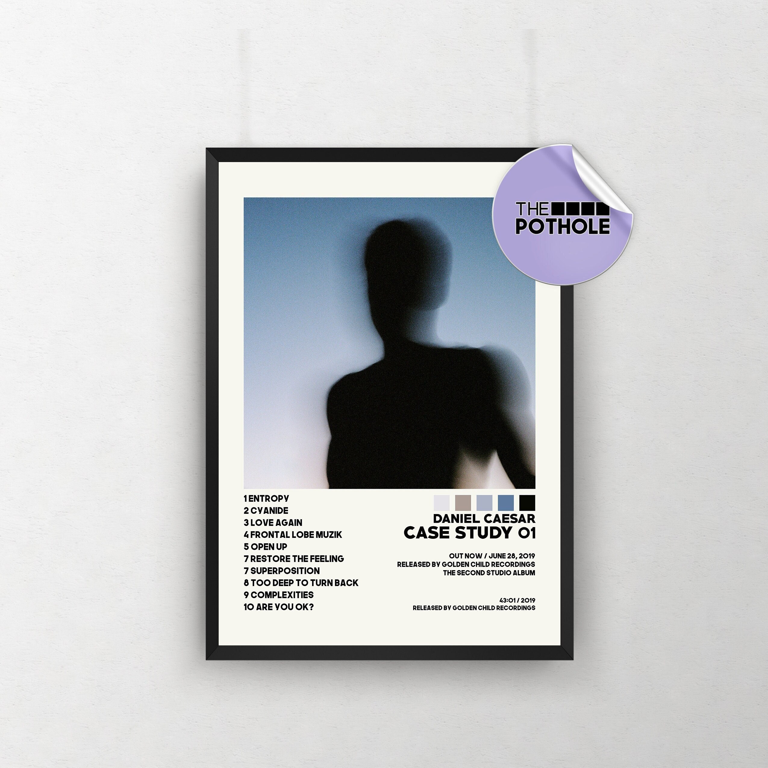 Daniel Caesar Posters | Case Study 01 Album Poster sold by Ersatz ...