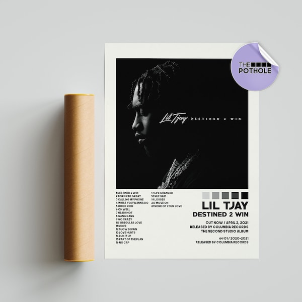 Lil Tjay Destined to Win Poster - Etsy