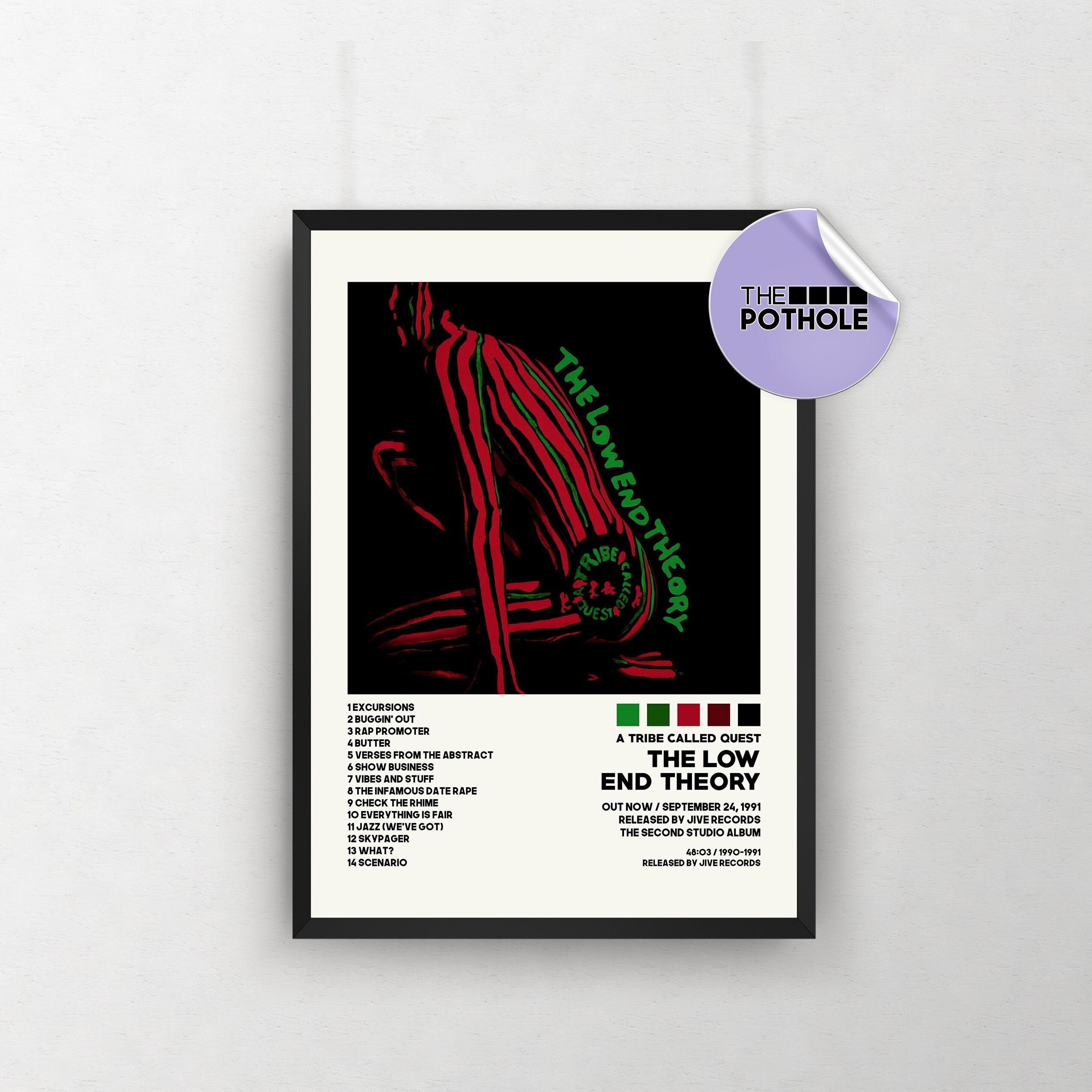 A Tribe Called Quest Posters / The Low End Theory Poster Designed ...