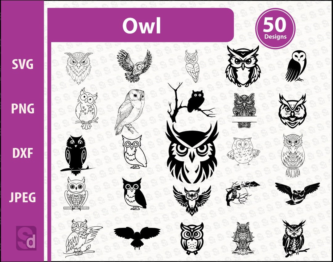 OWL SVG Bundle, OWL Clipart, Owl Svg Files for Cricut, Owl Svg Cut ...