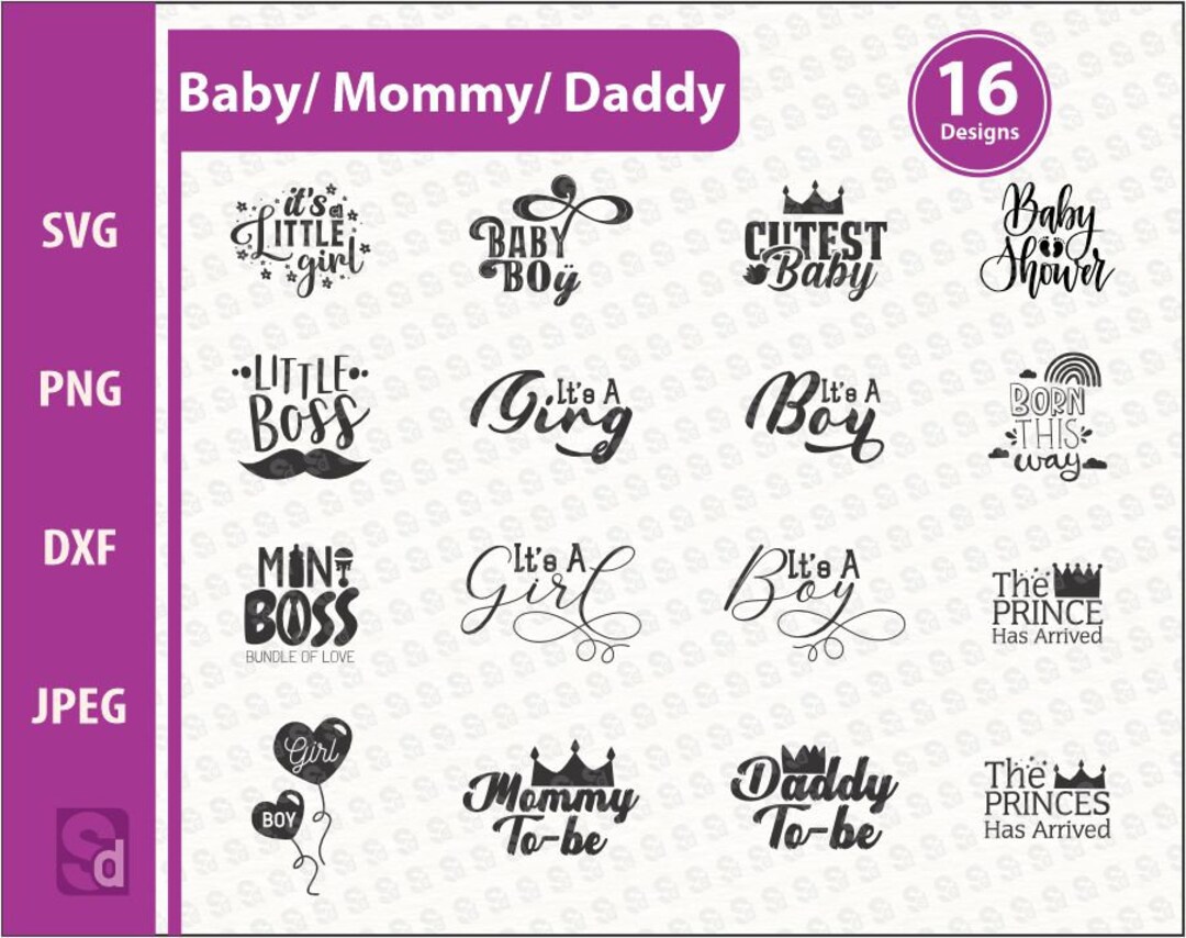 Baby SVG Bundle, Sublimation, Cricut, Silhouette, Printable - Etsy