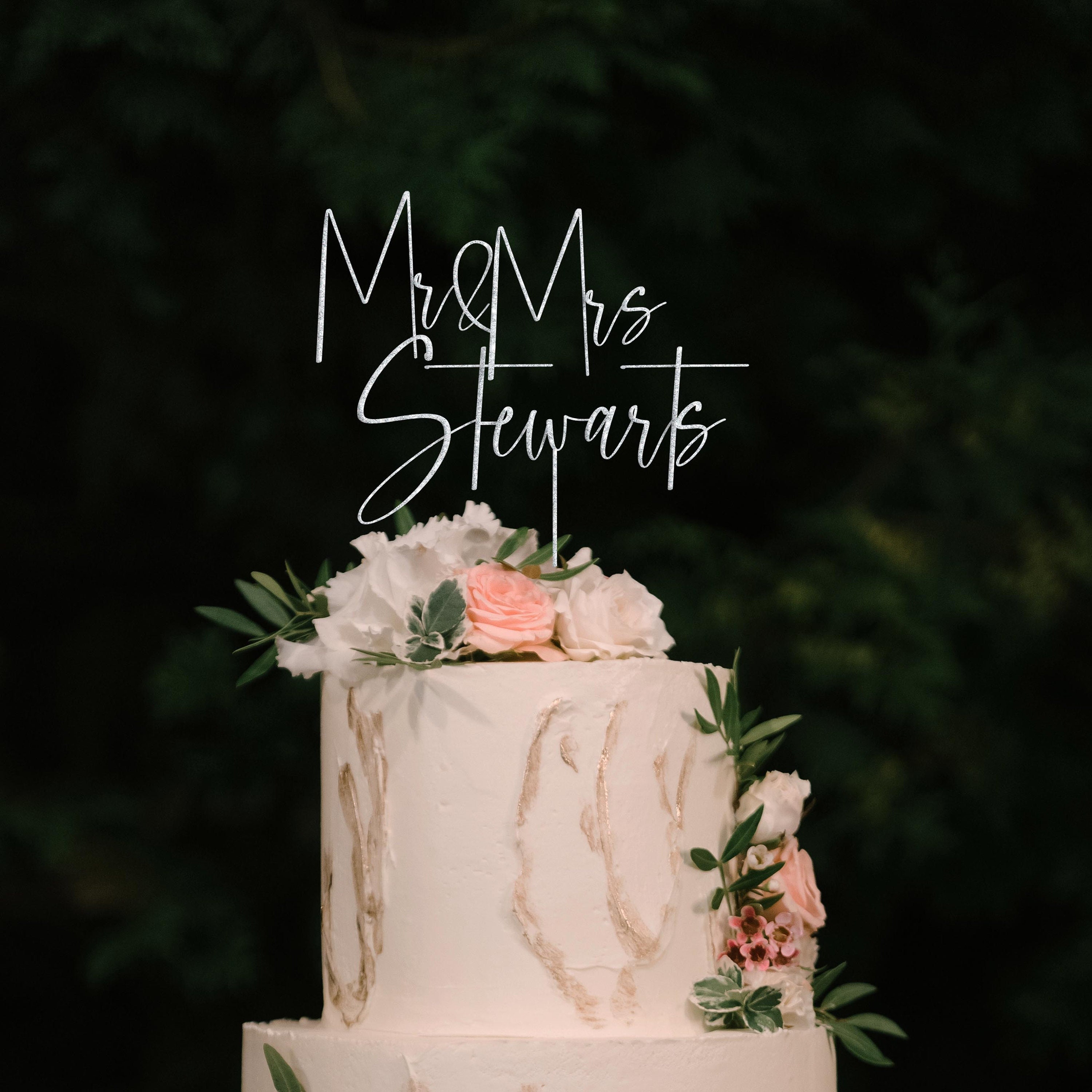 Personalized Cake Topper for Wedding Custom Cake Topper - Etsy