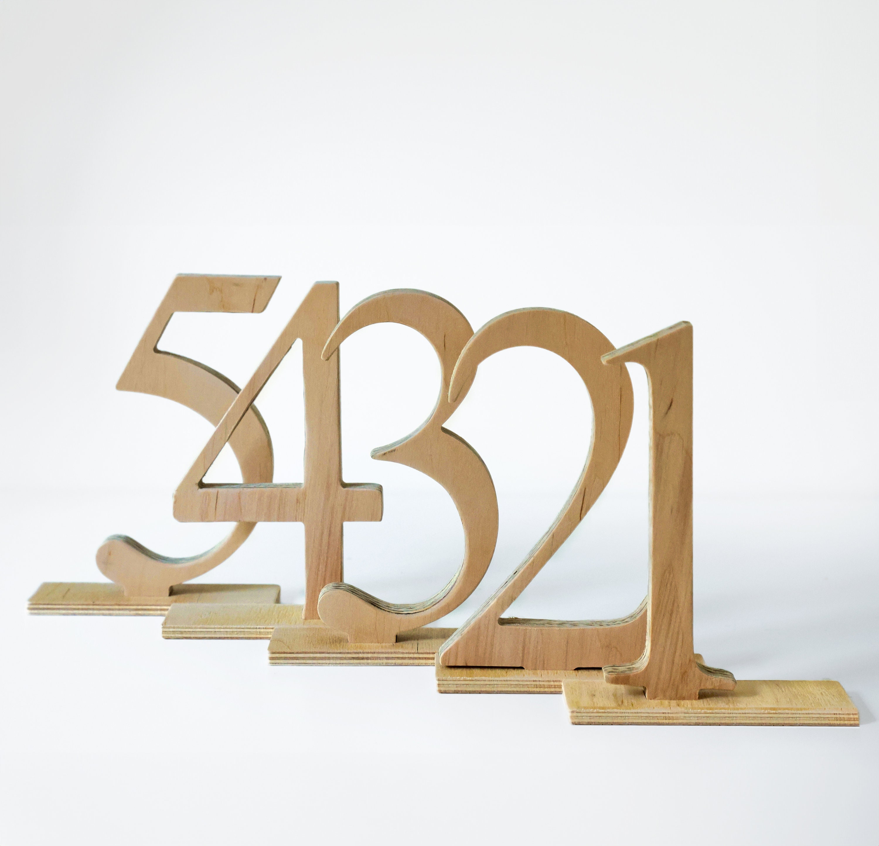 Handcrafted Wooden Wedding Table Numbers Rustic Wedding Decor. the ...