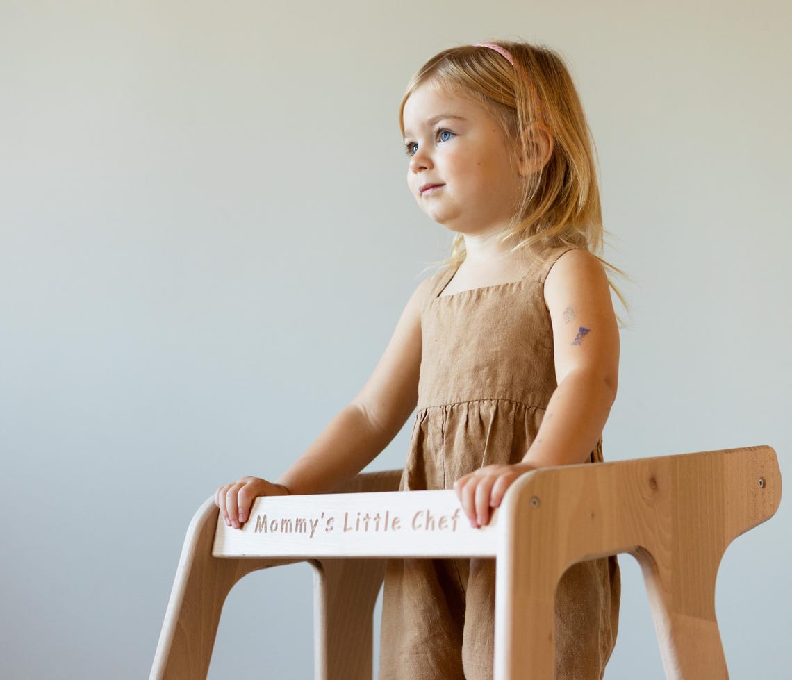 Montessori Kitchen Tower for Toddlers + Kids Step Stool for Toilet ...