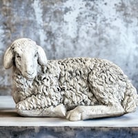 Large Sheep Figure, Concrete Lamb Sculpture, Farm Animal Decor, Sheep ...
