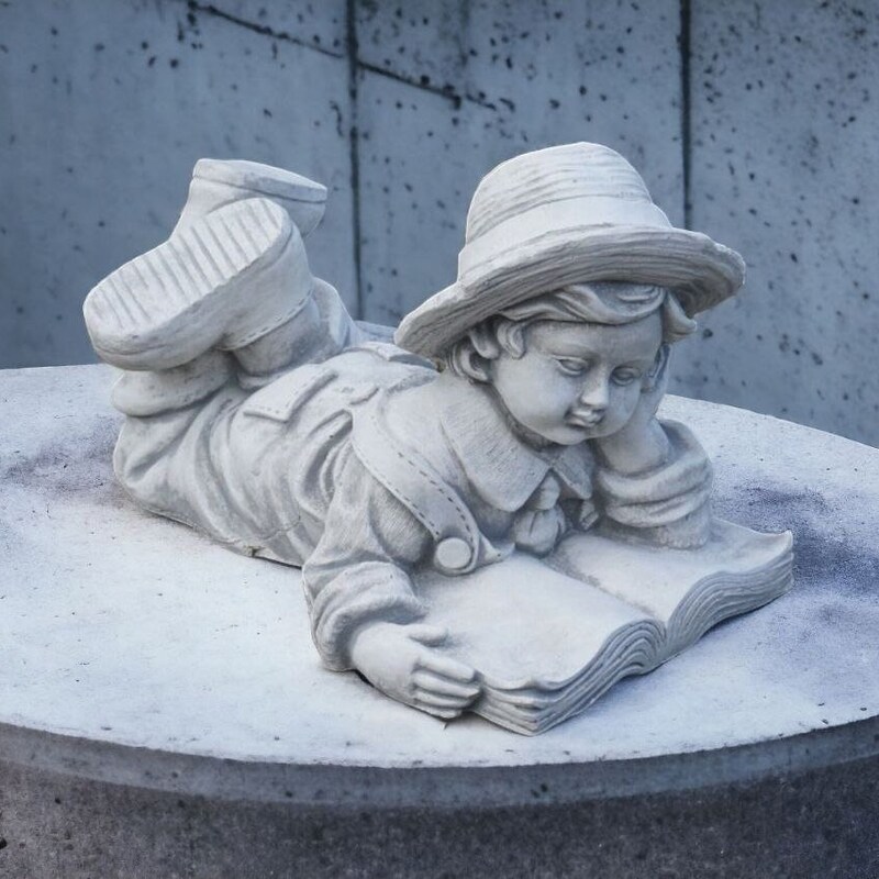 Reading a Book Statue - Etsy