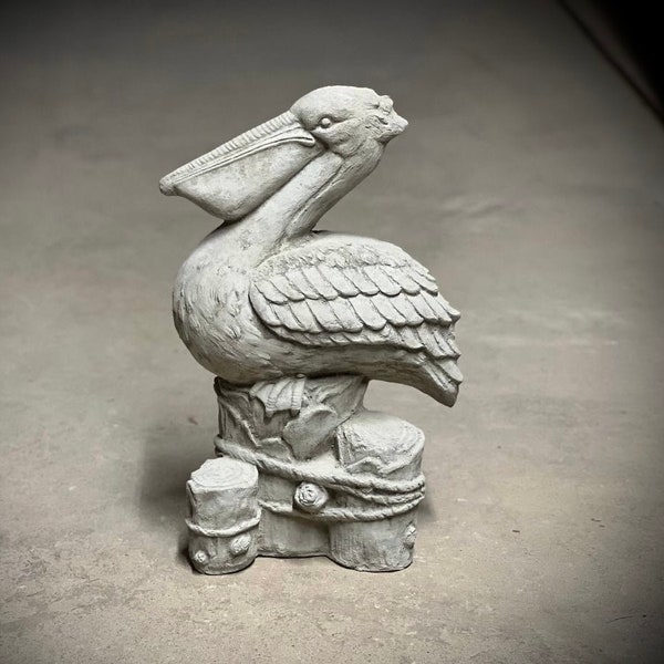 Concrete Pelican Statue - Etsy