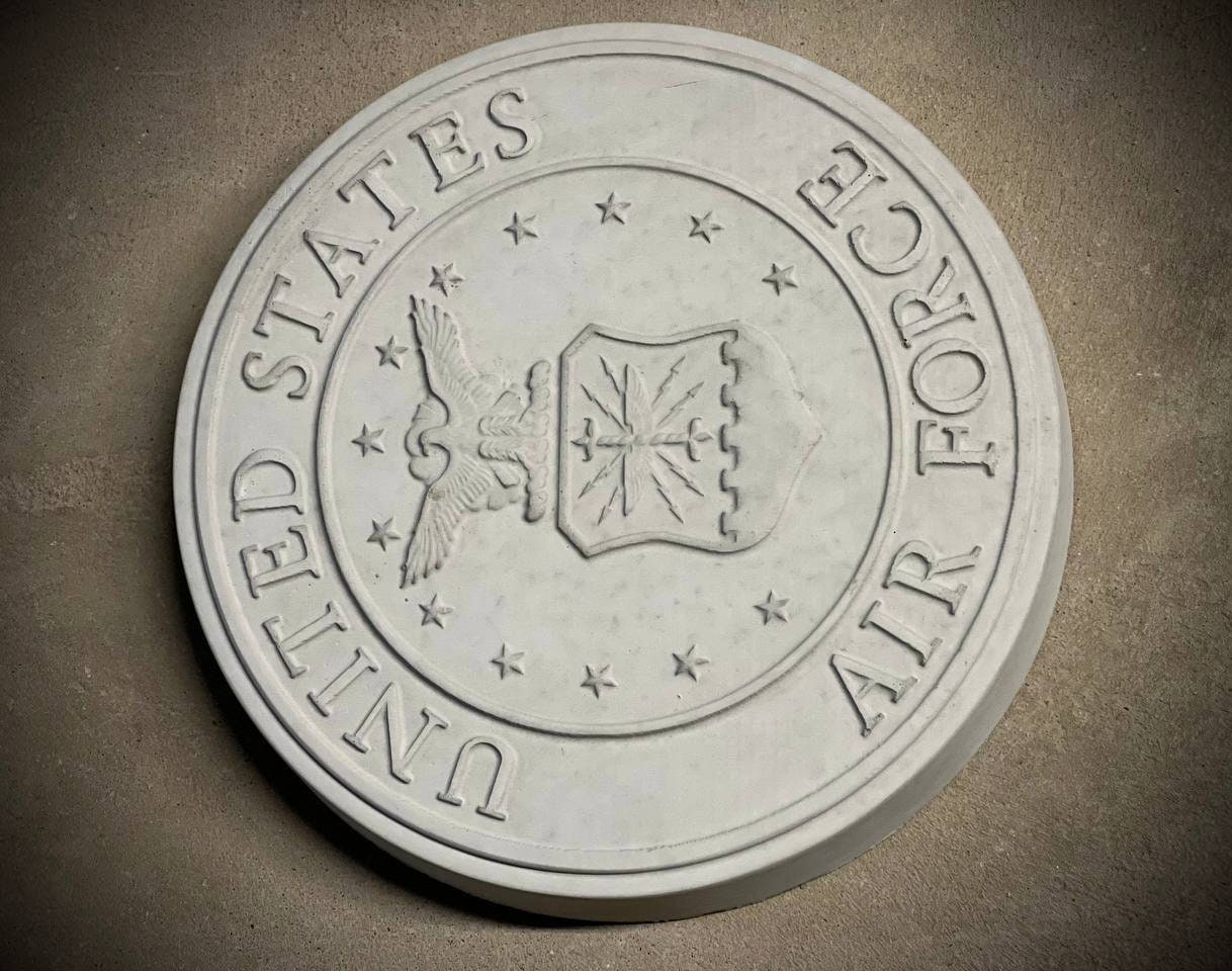 Air Force Round Statue United States Air Force Soldier Memorial Figure ...