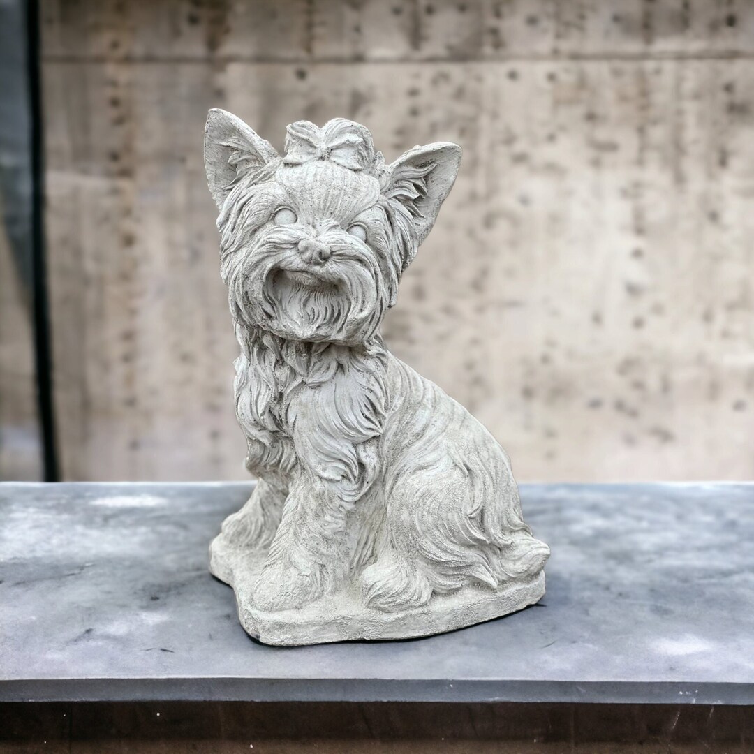 Sitting Yorkshire Terrier Dog Figure Yorkshire Terrier Puppy Figure ...