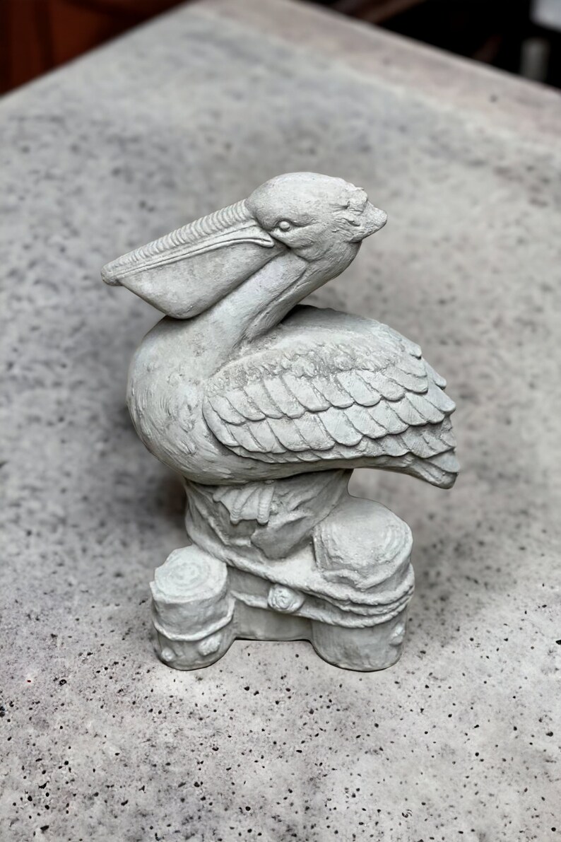 Massive Pelican Statue Concrete Pelican Bird Figure Outdoor or - Etsy