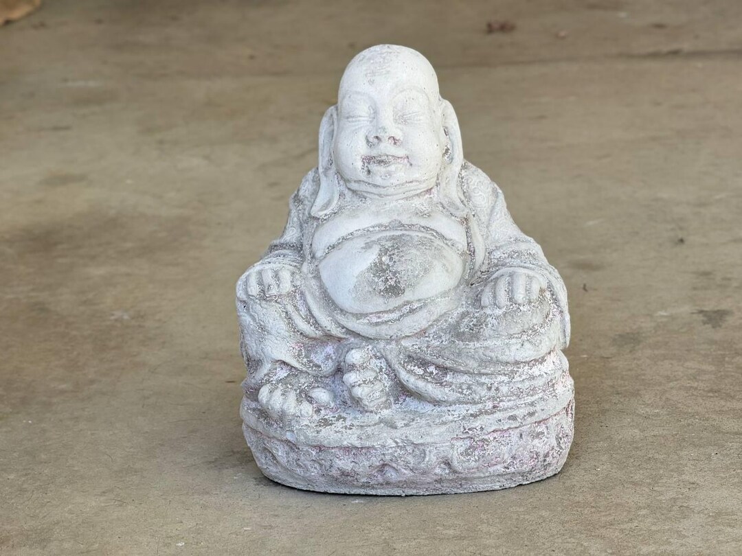 Sitting Buddha Boy Statue Baby Buddha Figure Concrete Garden Art ...