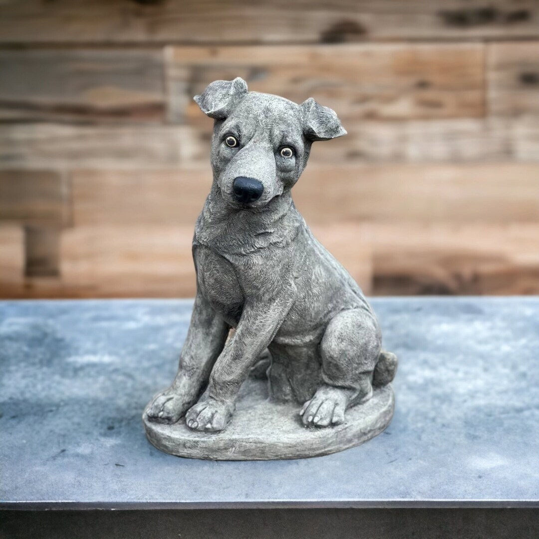 Concrete Jack Russell Statue Detailed Jack Russell Outdoor or Indoor ...