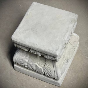 Large Short Square Sculpture Huge Pedestal Figure Concrete Square Post ...