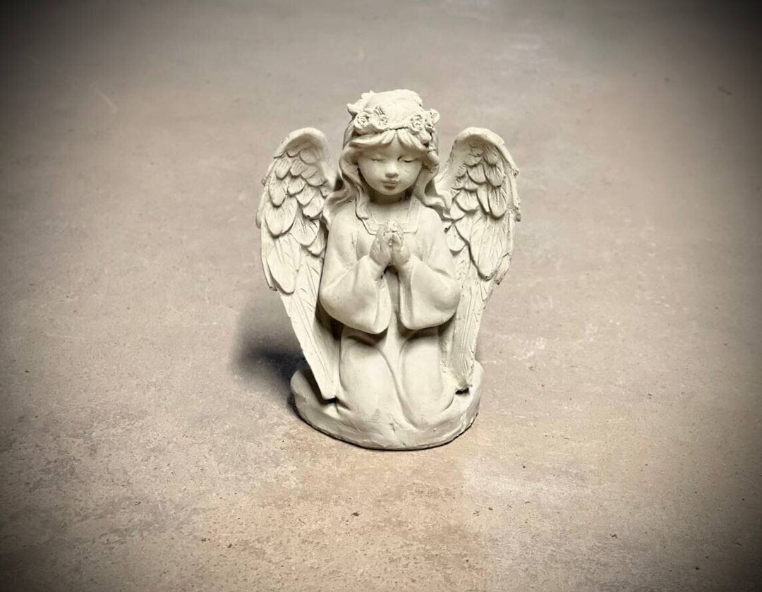 Girl Praying on Knee Statue Indoor or Outdoor Angel Sculpture Kneeling ...
