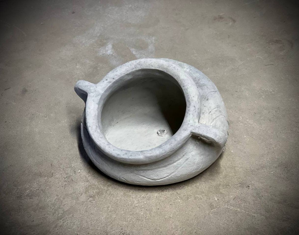 Concrete Squat Pot Statue Realistic Greek Planter Figurine - Etsy