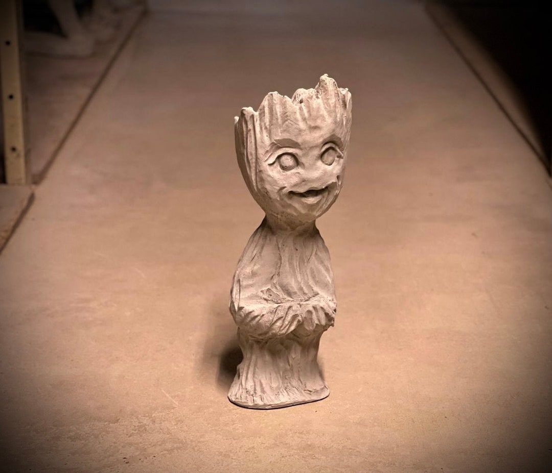 Concrete Groot Statue Standing Groot Character Figure Outdoor Garden ...