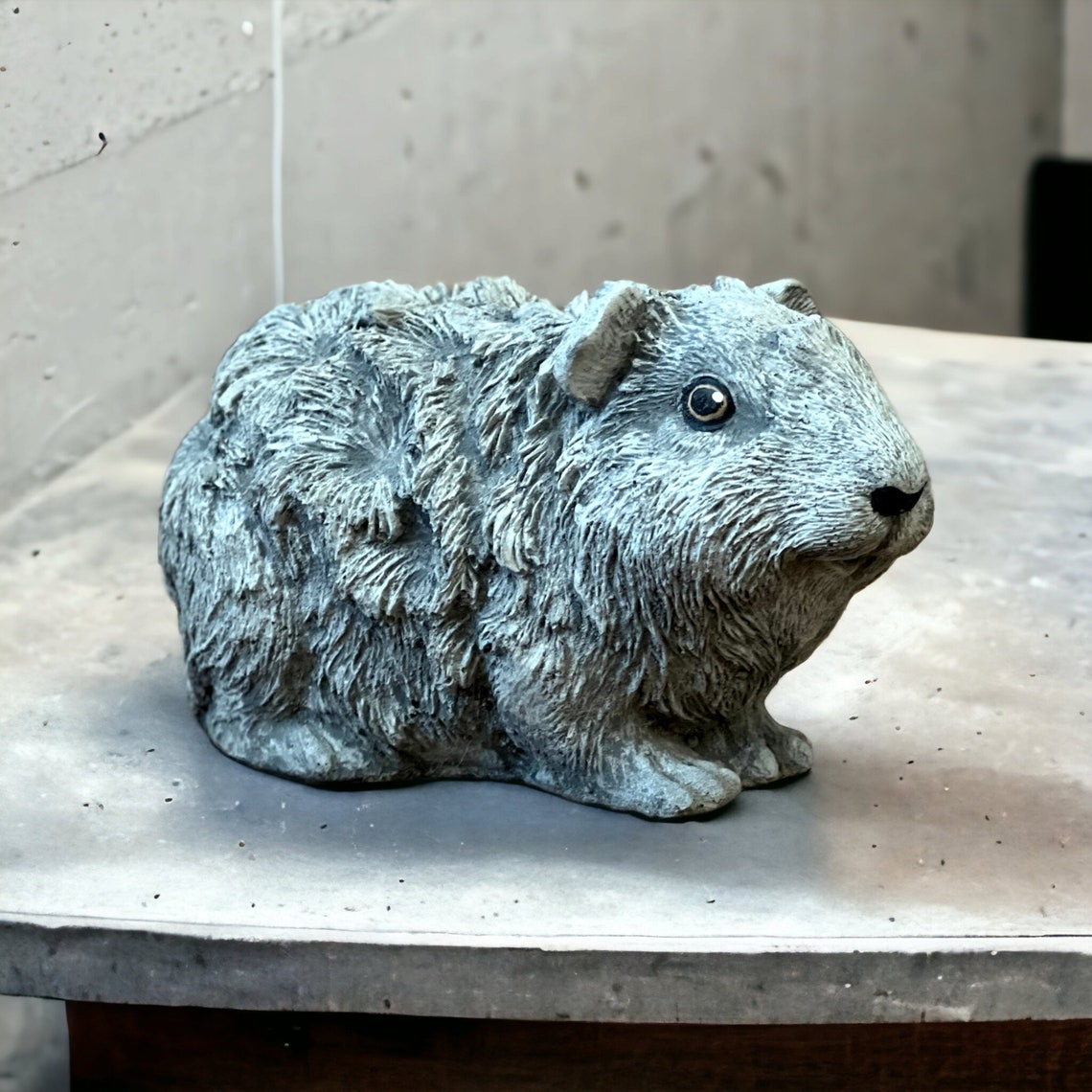 Standing Guinea Pig Statue Concrete Guinea Pig Figure Outdoor - Etsy