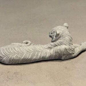 Laying Tiger Statue Wild Animal Figurine Outdoor Wild Animal Sculpture ...