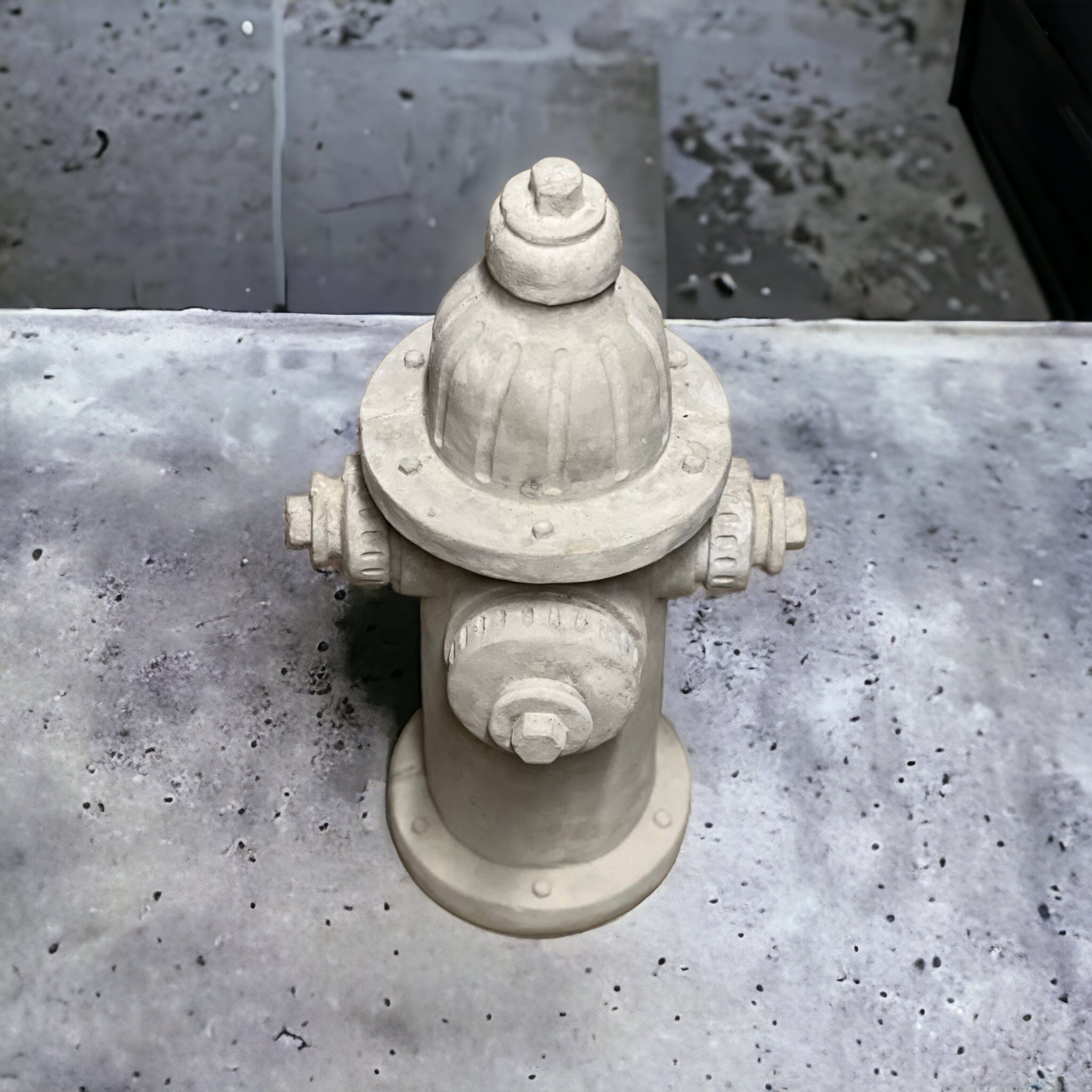 Detailed Fire Hydrant Statue Concrete Water Pump Figure Garden ...
