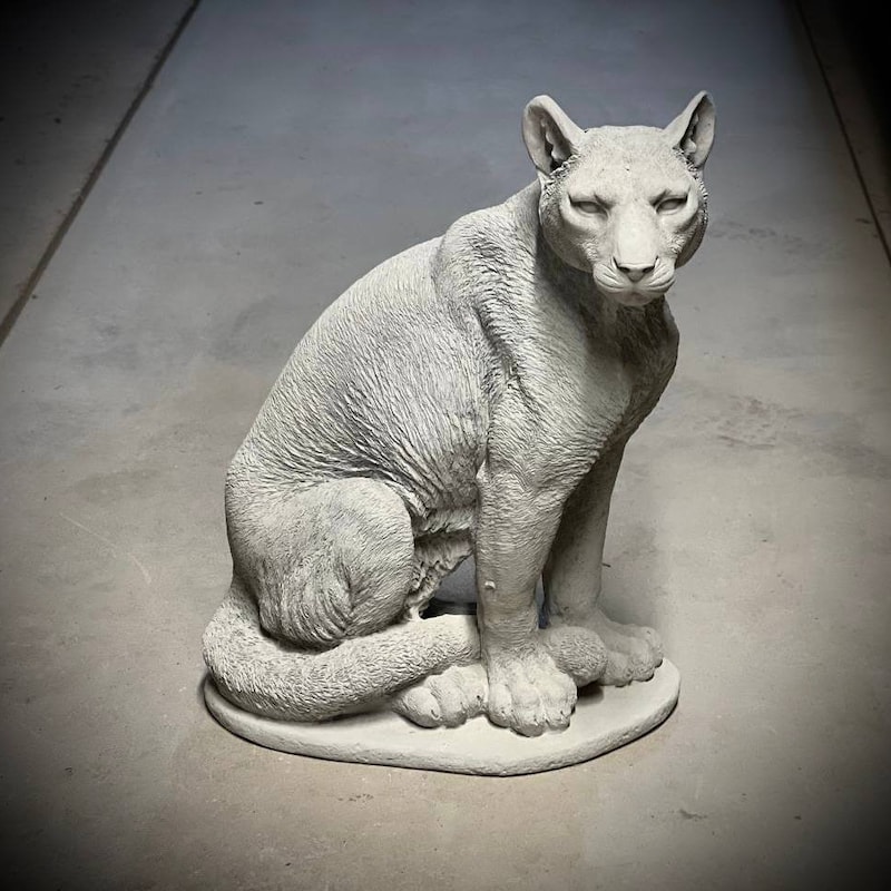 Large Cougar Statues - Etsy