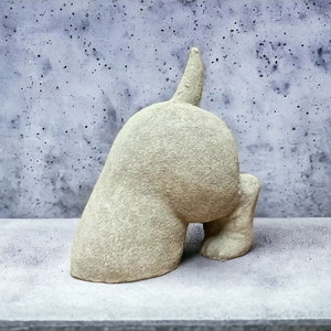 Digging Dog Statue Concrete Dog Memorial Figure Creative Pet Garden ...