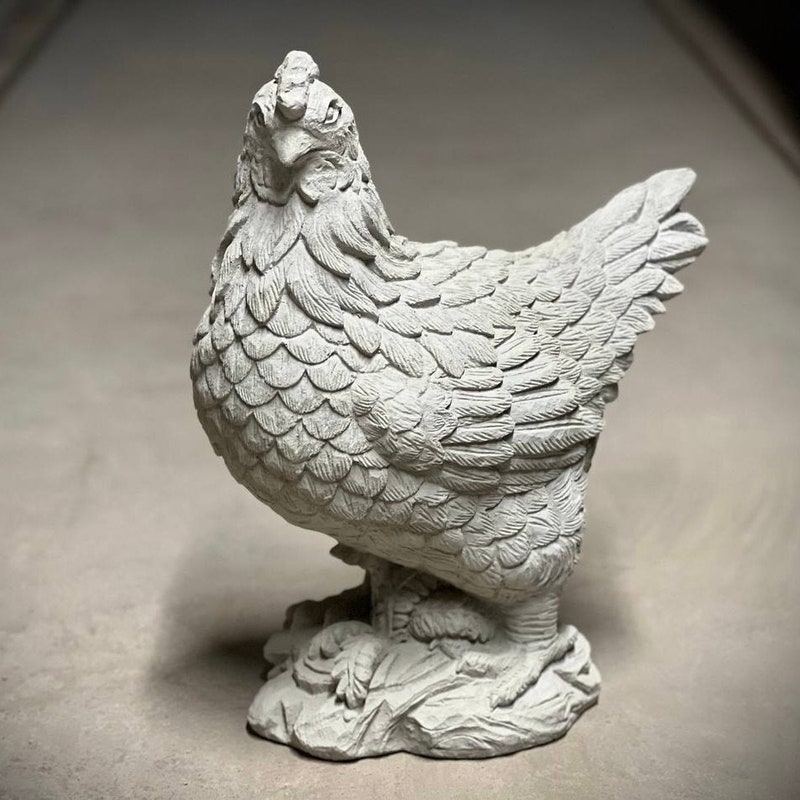 Chickens and Roosters Statues - Etsy