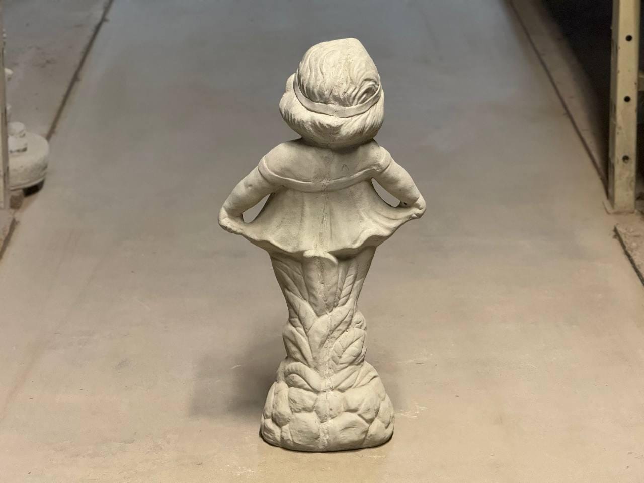 Concrete Girl Large Statue Beautiful Kid Garden Figure Massive Girl in ...