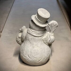 Massive Snowman With Broom Statue Winter Yard Decoration Figure ...