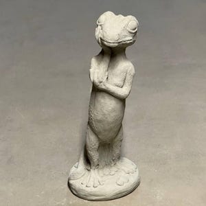 Standing Gecko Statue Stone Wild Animal Decoration Concrete Gecko ...