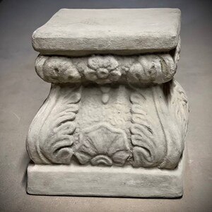 Large Short Square Sculpture Huge Pedestal Figure Concrete Square Post ...