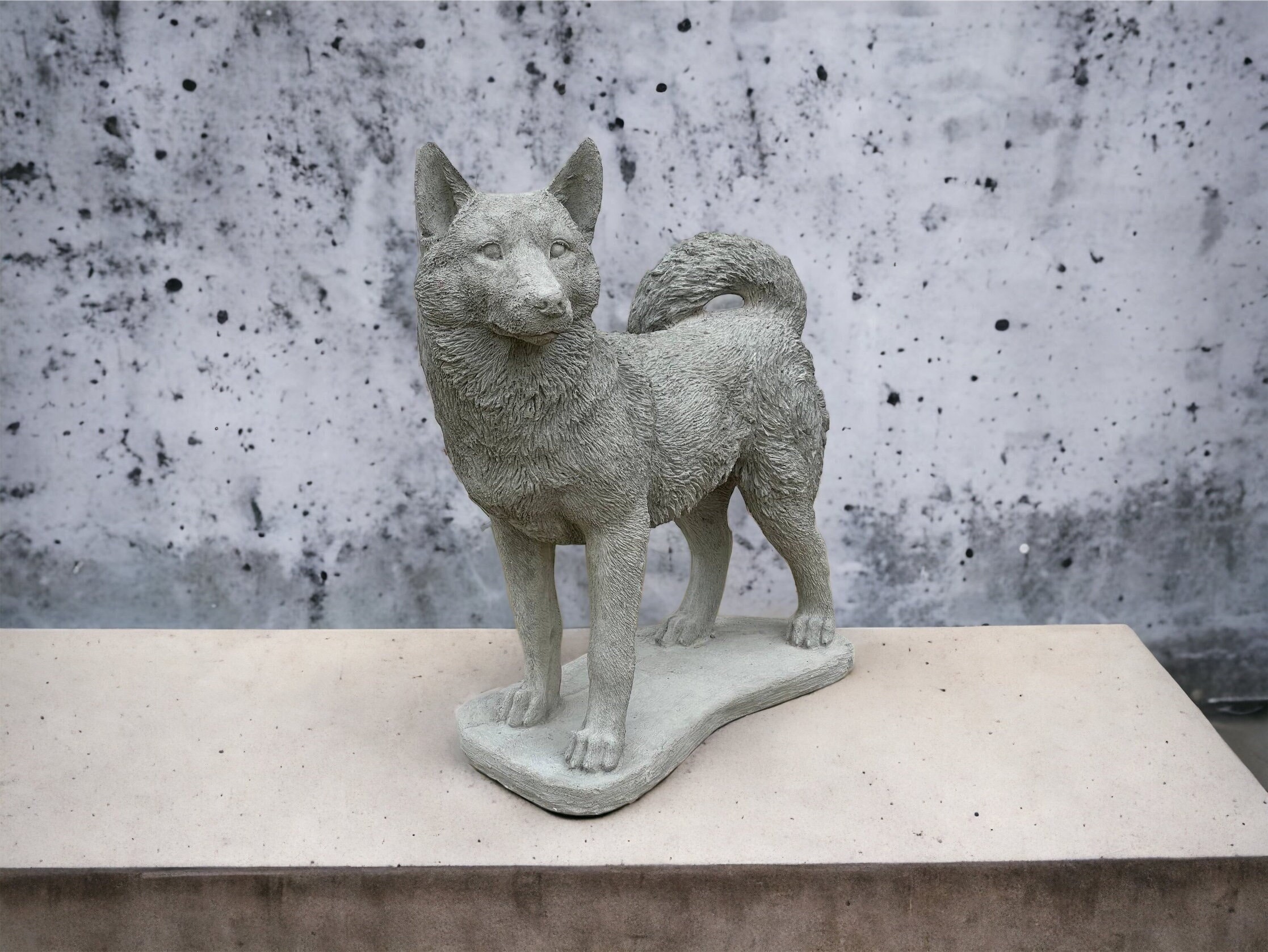Massive Husky Dog Statue Standing Siberian Husky Figure - Etsy