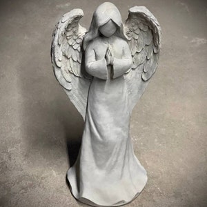 Faceless Tall Angel Statue Massive Angel With No Face Figurine Indoor ...